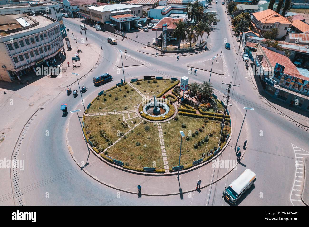 02.01.2023 - Mwanza, Tanzania - Samaki fish corner. Top down view to ...