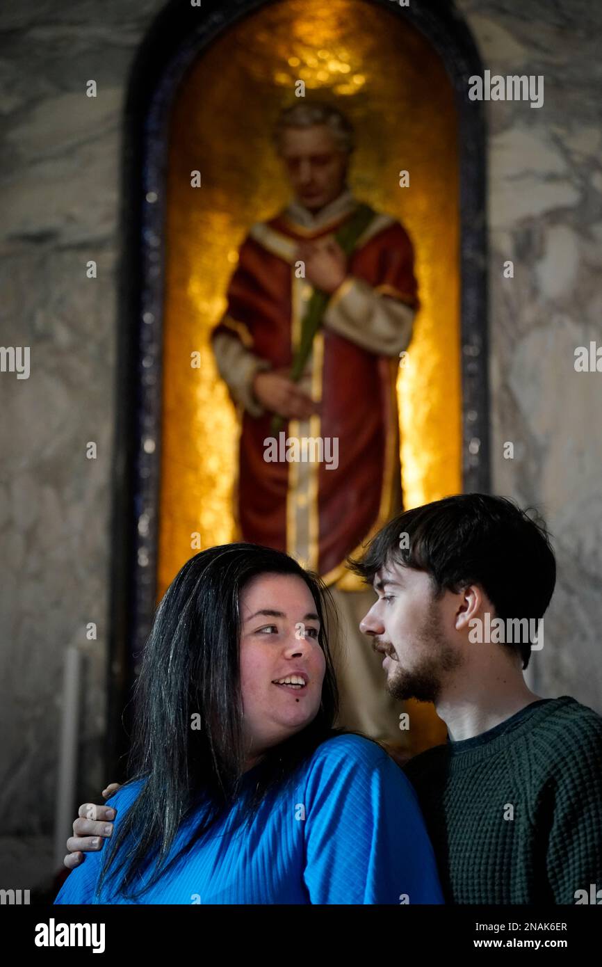 Engaged couple Orla Gavin and Patrick Corcoran who have been blessed by ...