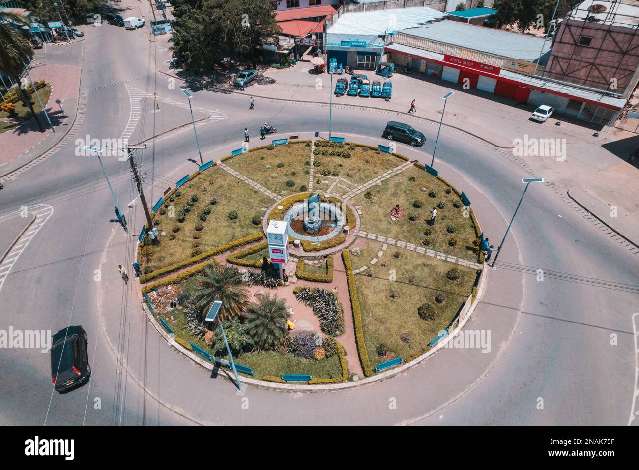 02.01.2023 - Mwanza, Tanzania - Samaki fish corner. Top down view to ...