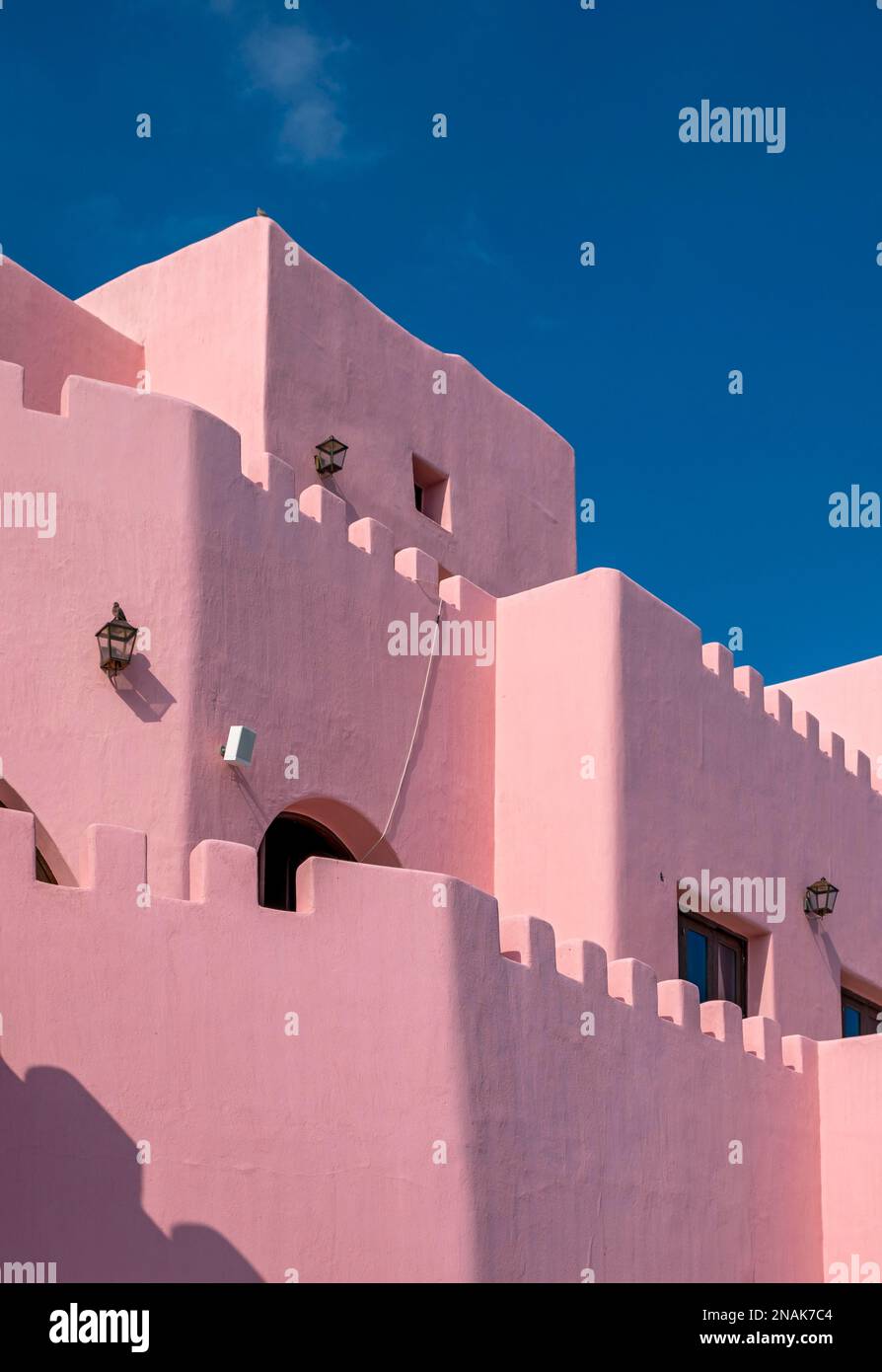 Colorful houses, Mina District, Old Doha Port, Qatar Stock Photo - Alamy