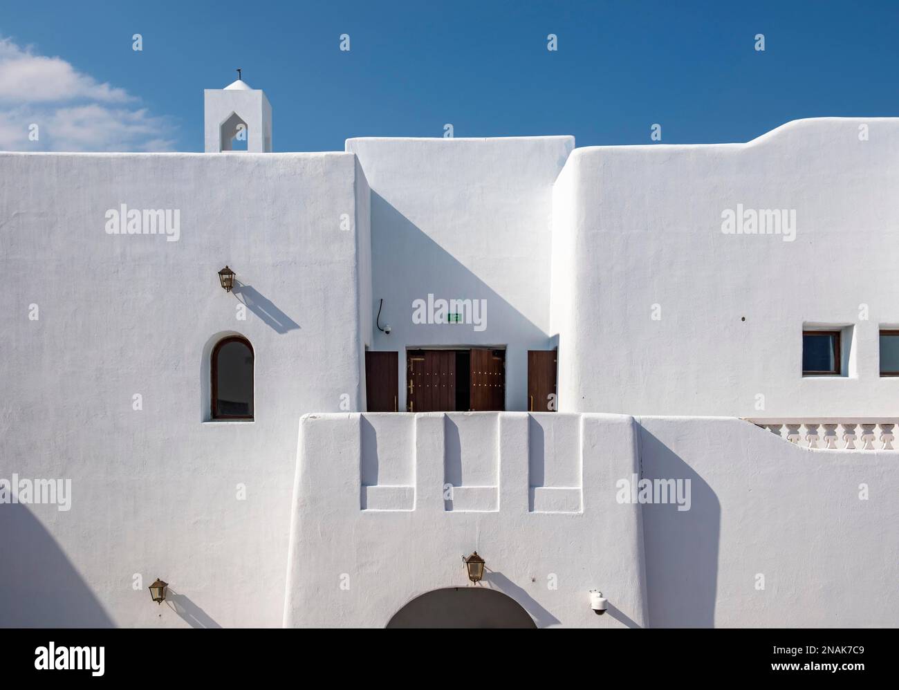 Colorful houses, Mina District, Old Doha Port, Qatar Stock Photo - Alamy