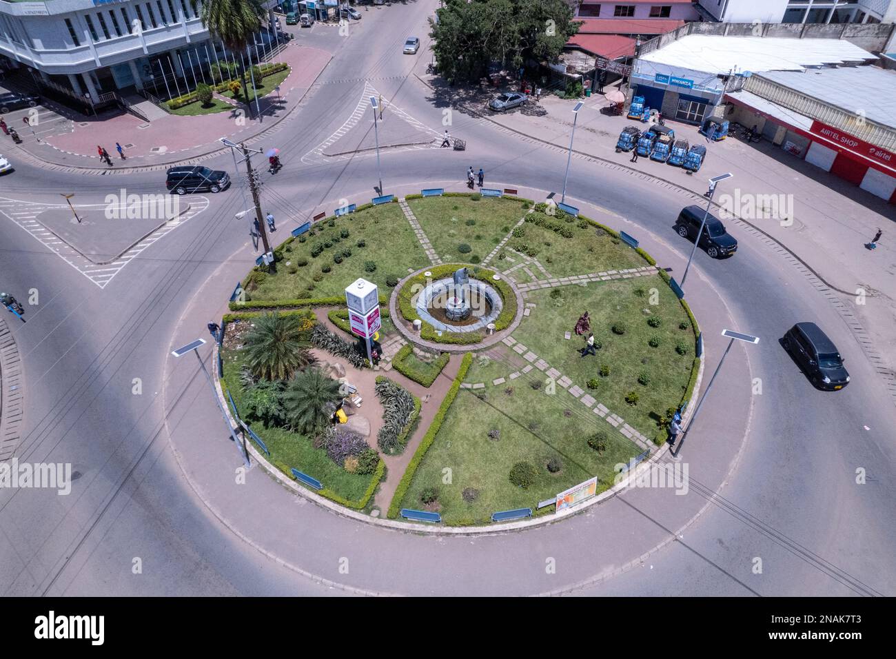02.01.2023 - Mwanza, Tanzania - Samaki fish corner. Top down view to ...