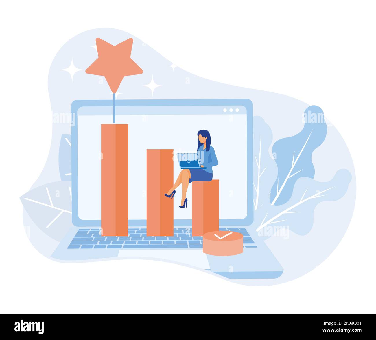 Setting goals Stock Vector Images - Alamy