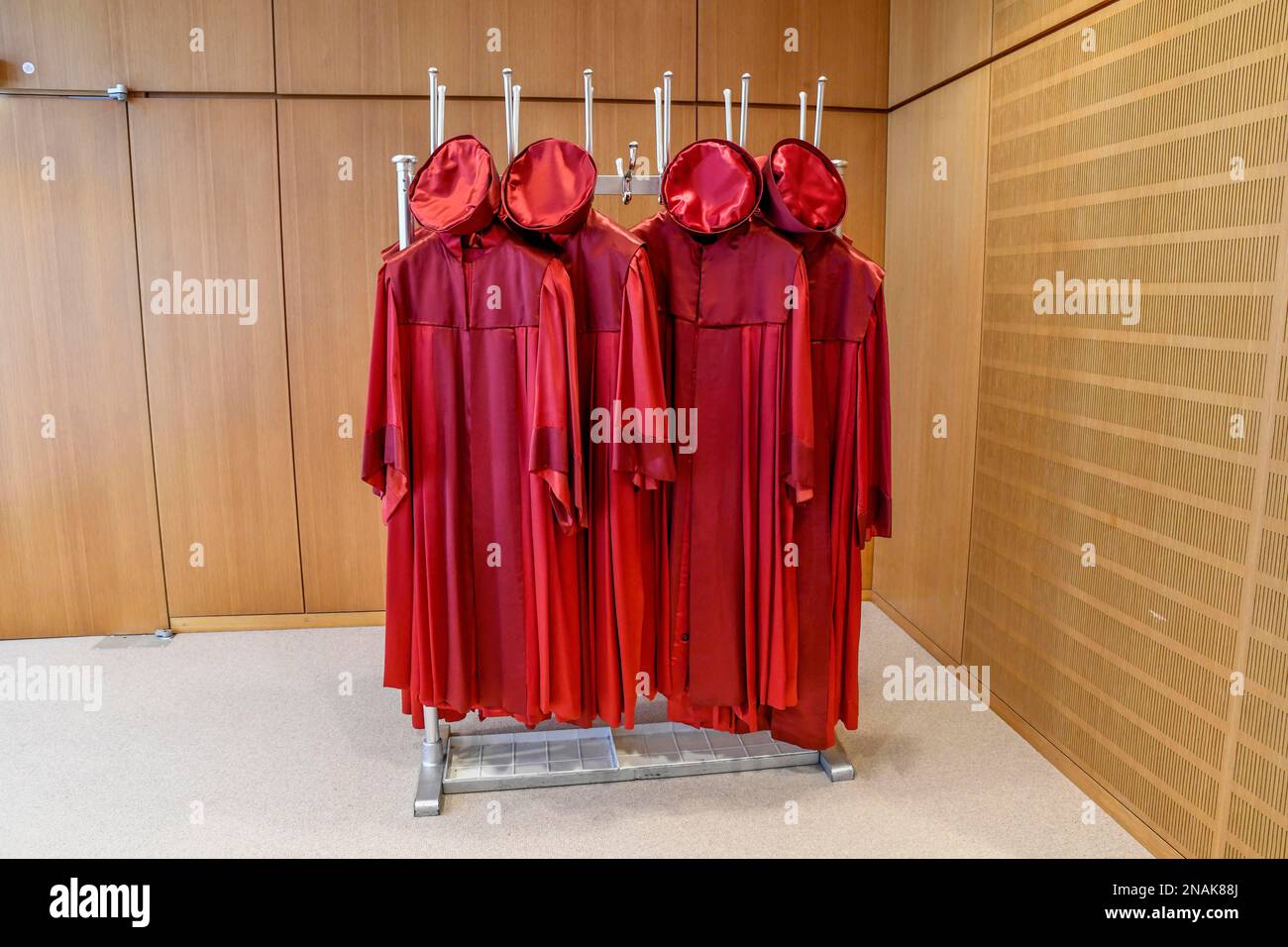 Red robes in the back room of the Federal Constitutional Court's ...