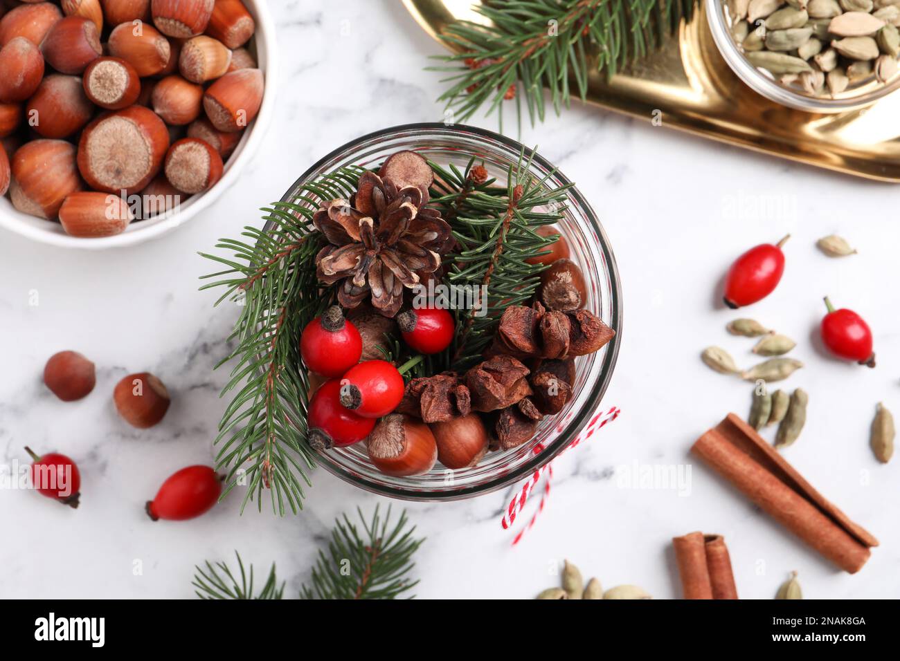 Aromatic potpourri in glass hi-res stock photography and images - Alamy