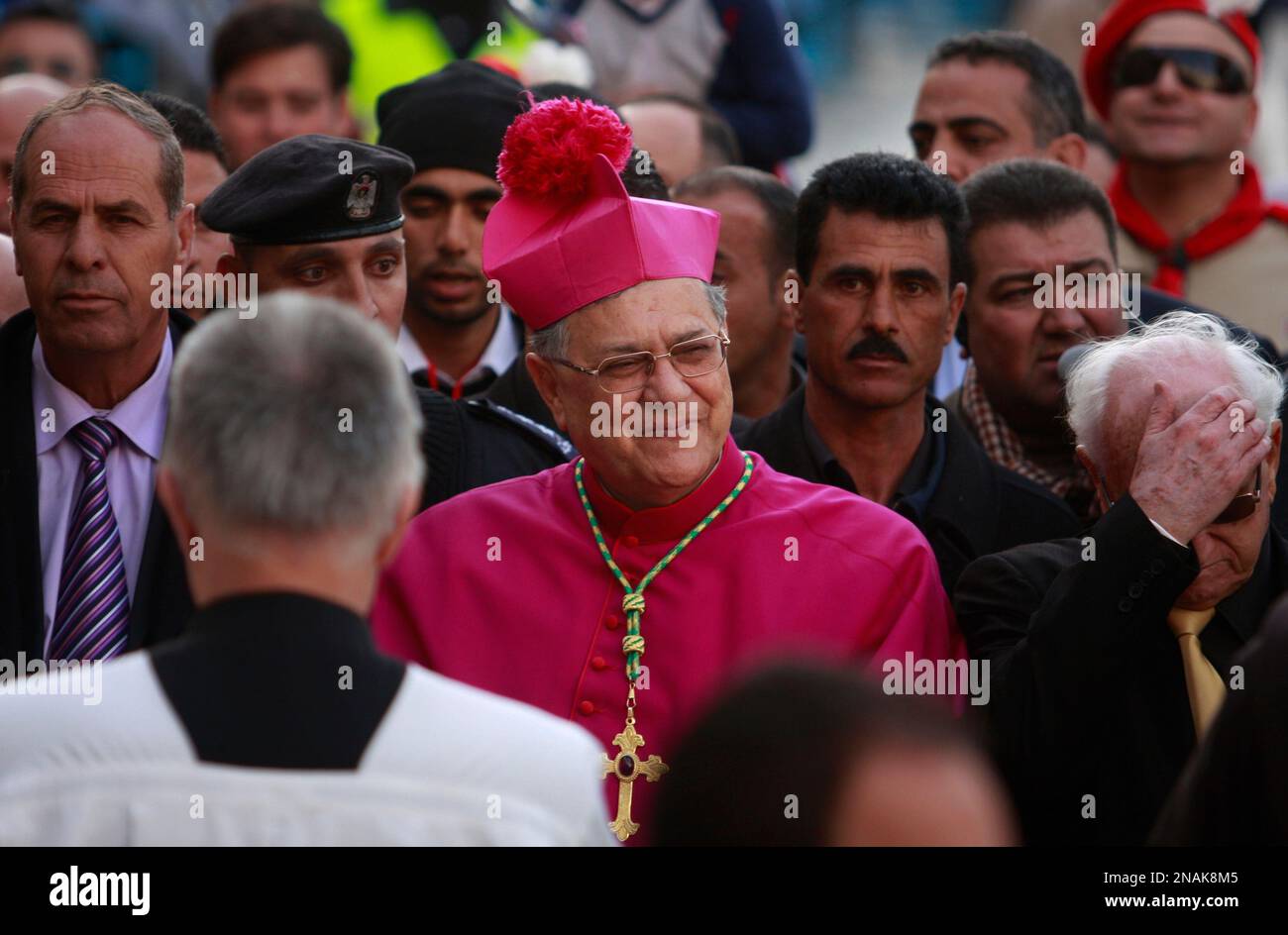Latin Patriarch of Jerusalem Fouad Twal attends Christmas celebrations ...