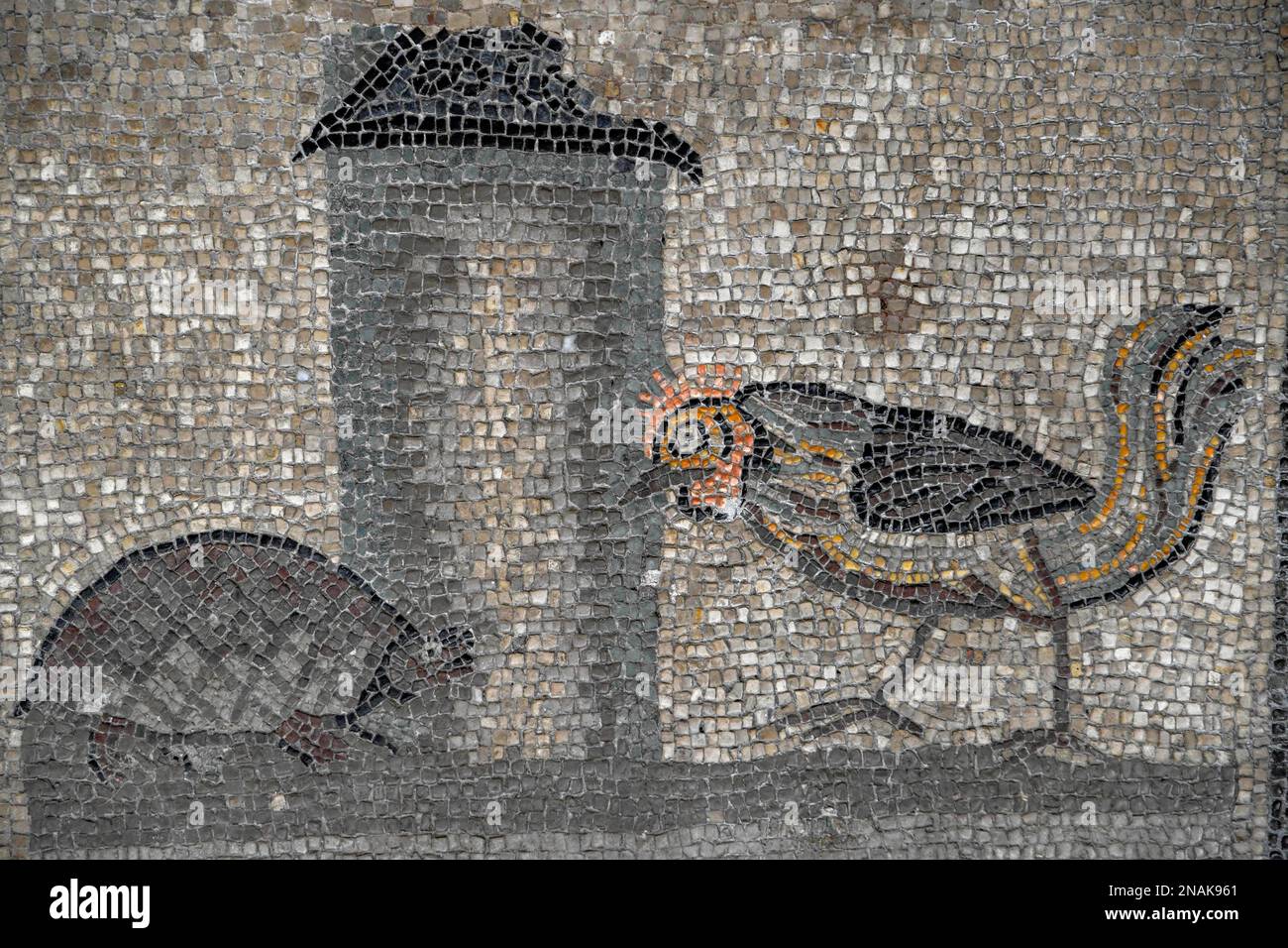 Early Christian floor mosaic from the 4th century, Basilica Santa Maria ...