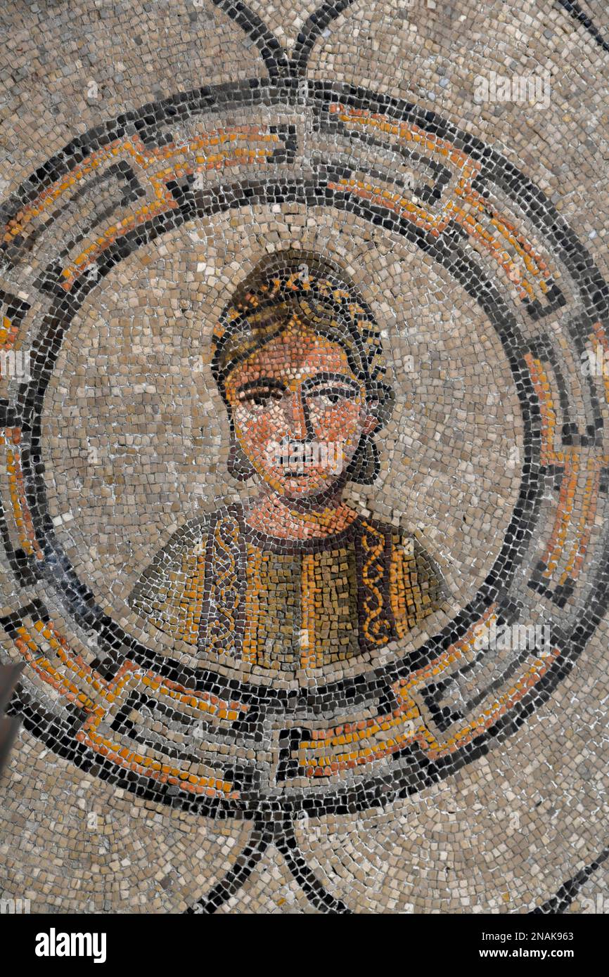 Early Christian floor mosaic from the 4th century, Basilica Santa Maria ...