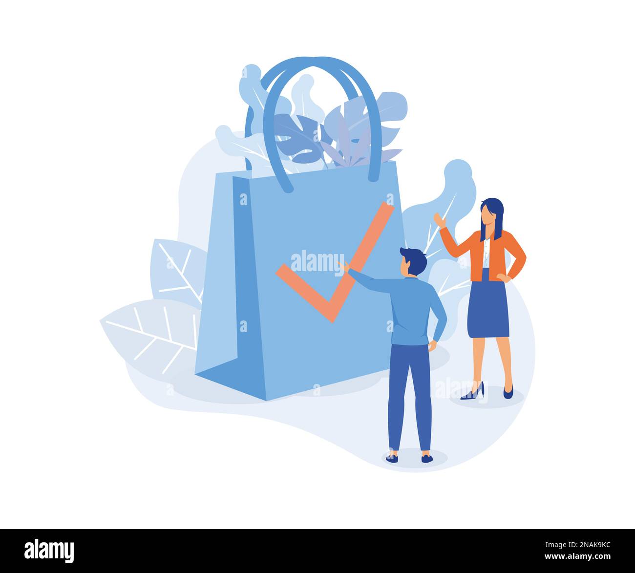 Plastic pollution illustration. Characters protesting against plastic ...