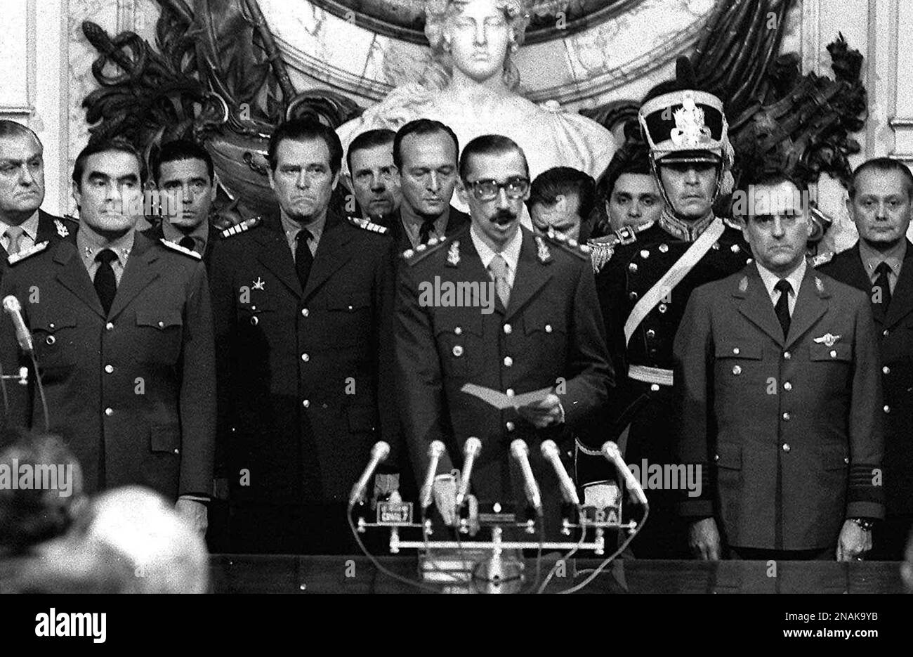 FILE - In this March 24, 1976 file photo, Gen. Jorge Rafael Videla ...