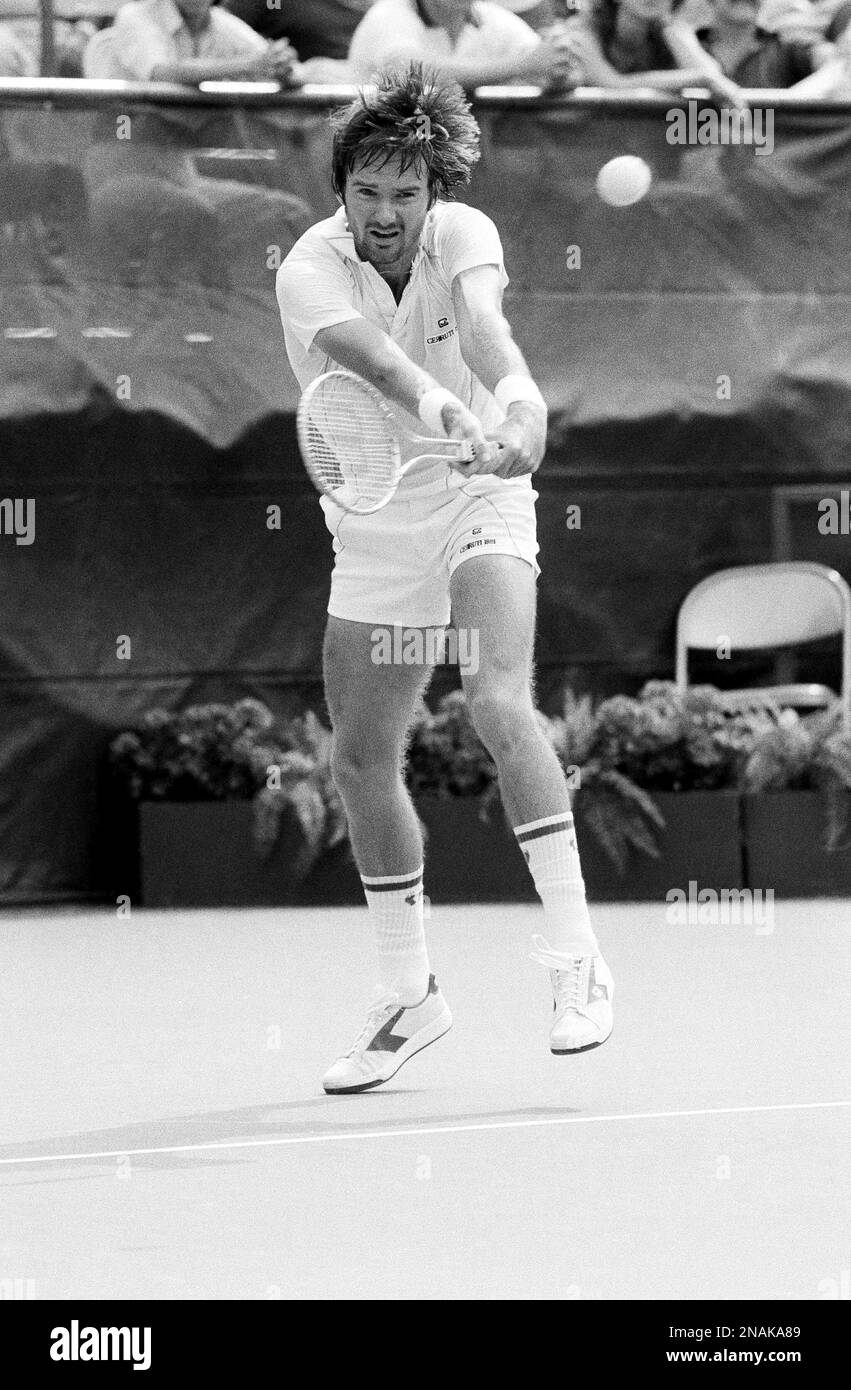 Third-seeded Jimmy Connors connects for a return on Sunday, Sept. 1 ...