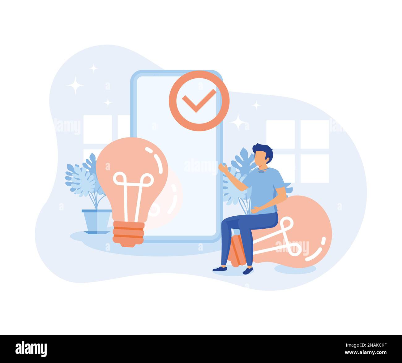 Setting goals Stock Vector Images - Alamy