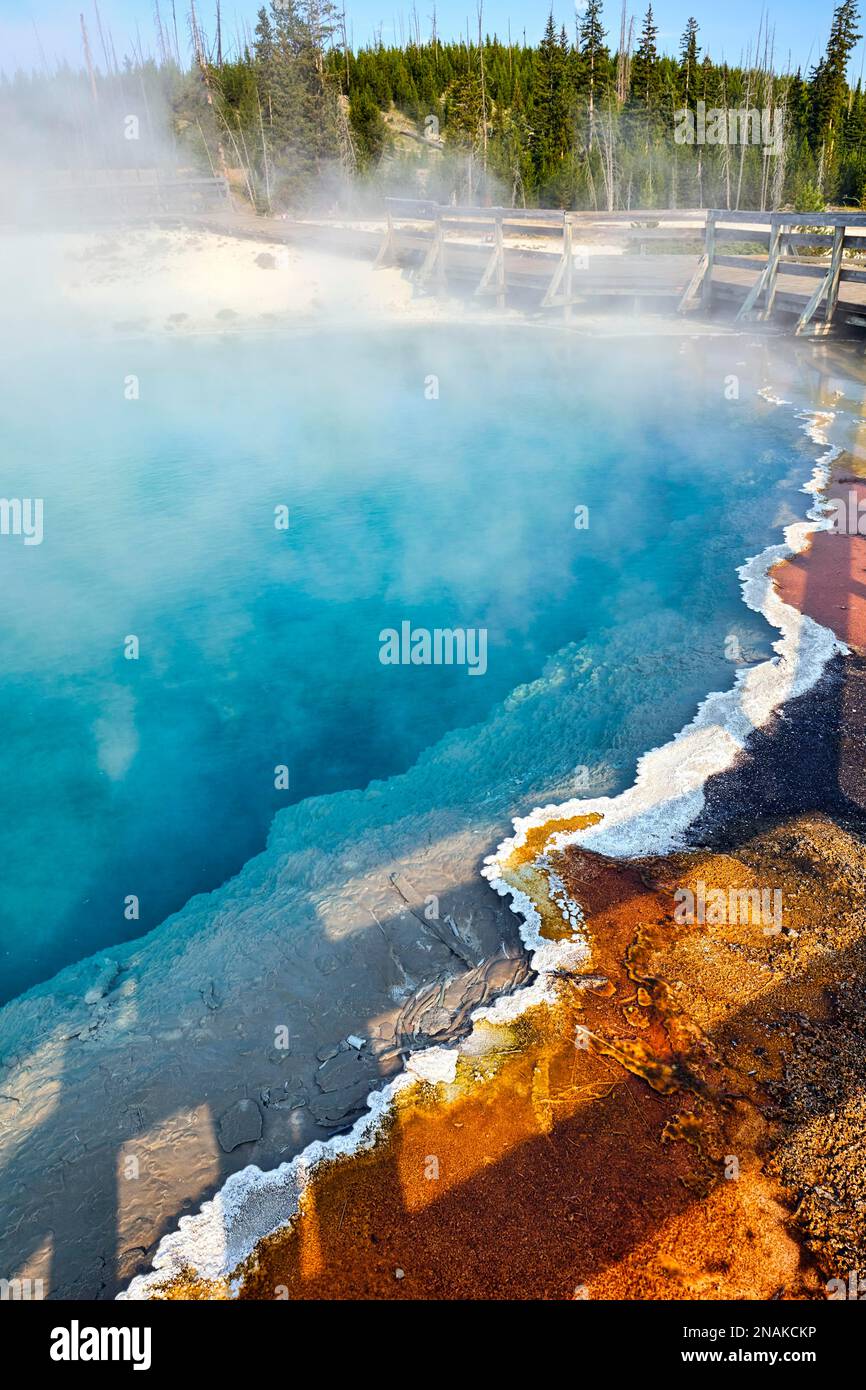 Beach geyser yellowstone hi-res stock photography and images - Alamy