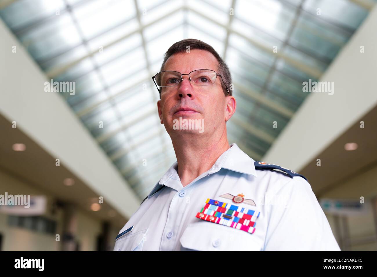 Lt.-Gen. Eric Kenny takes part in an interview at the National Defence ...