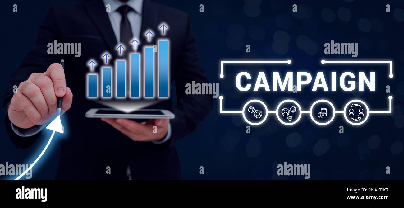 Writing Displaying Text Campaign Business Overview Organized Course Of