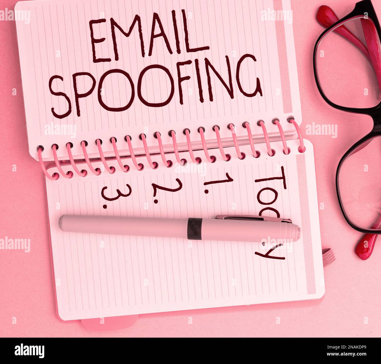 Writing displaying text Email Spoofing. Business idea secure the access ...