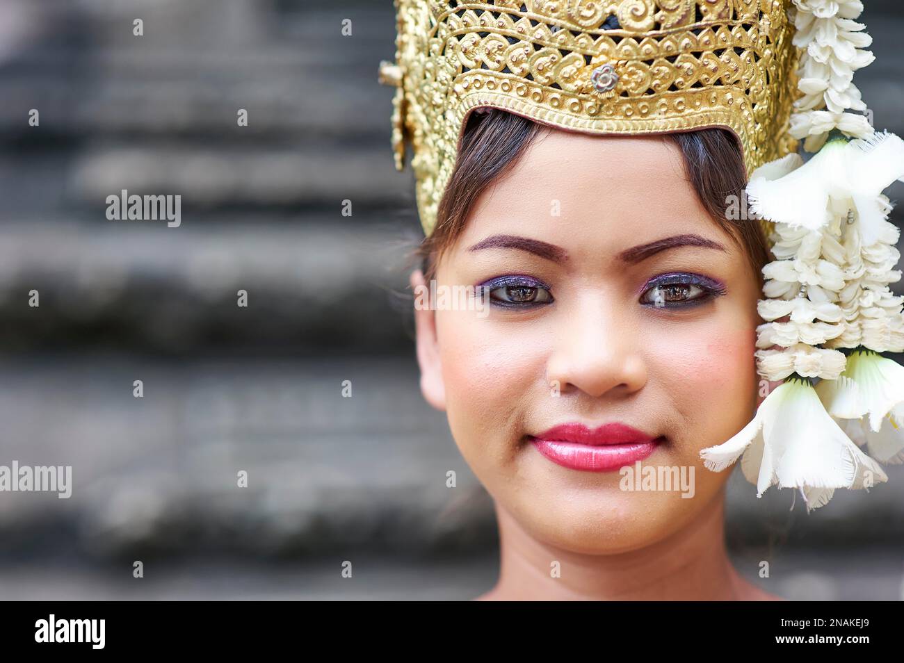 Apsara Dancers according to Khmer traditions. Angkor Wat Temple. Siem ...