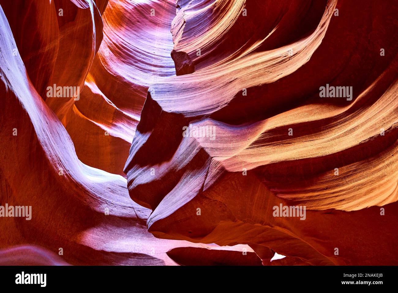 Majestic natural architecture of the Antelope Slot Canyon, Navajo ...