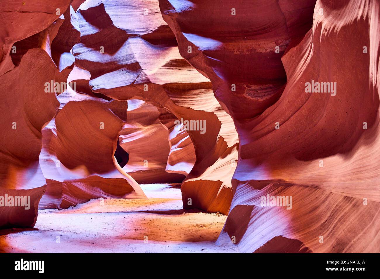 Majestic natural architecture of the Antelope Slot Canyon, Navajo ...