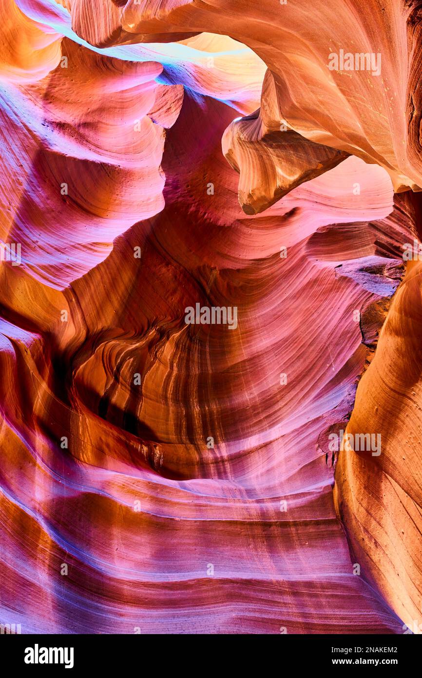 Majestic natural architecture of the Antelope Slot Canyon, Navajo ...