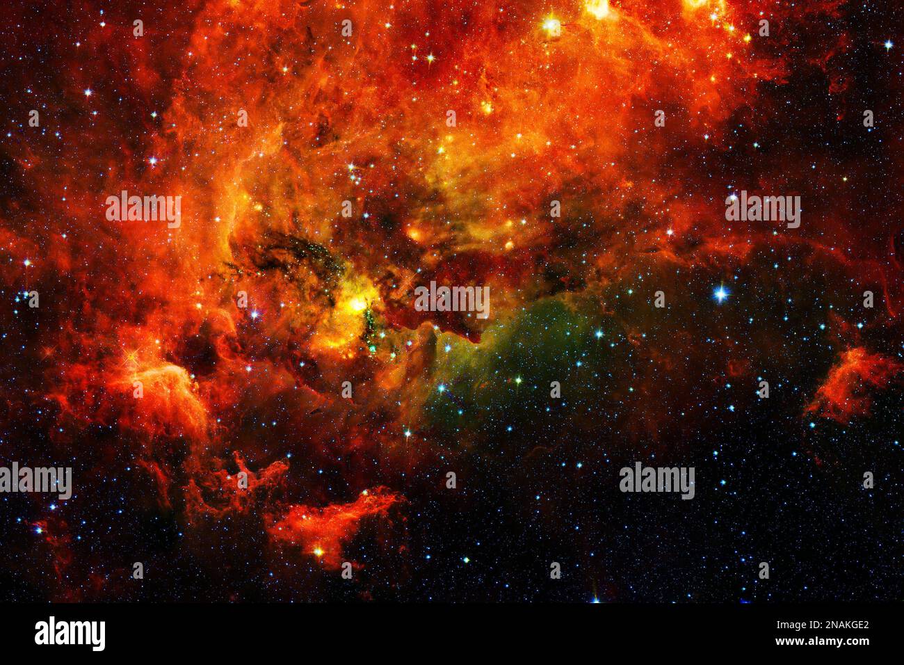 Outer space, cosmic landscape. Nebula. Elements of this image furnished ...