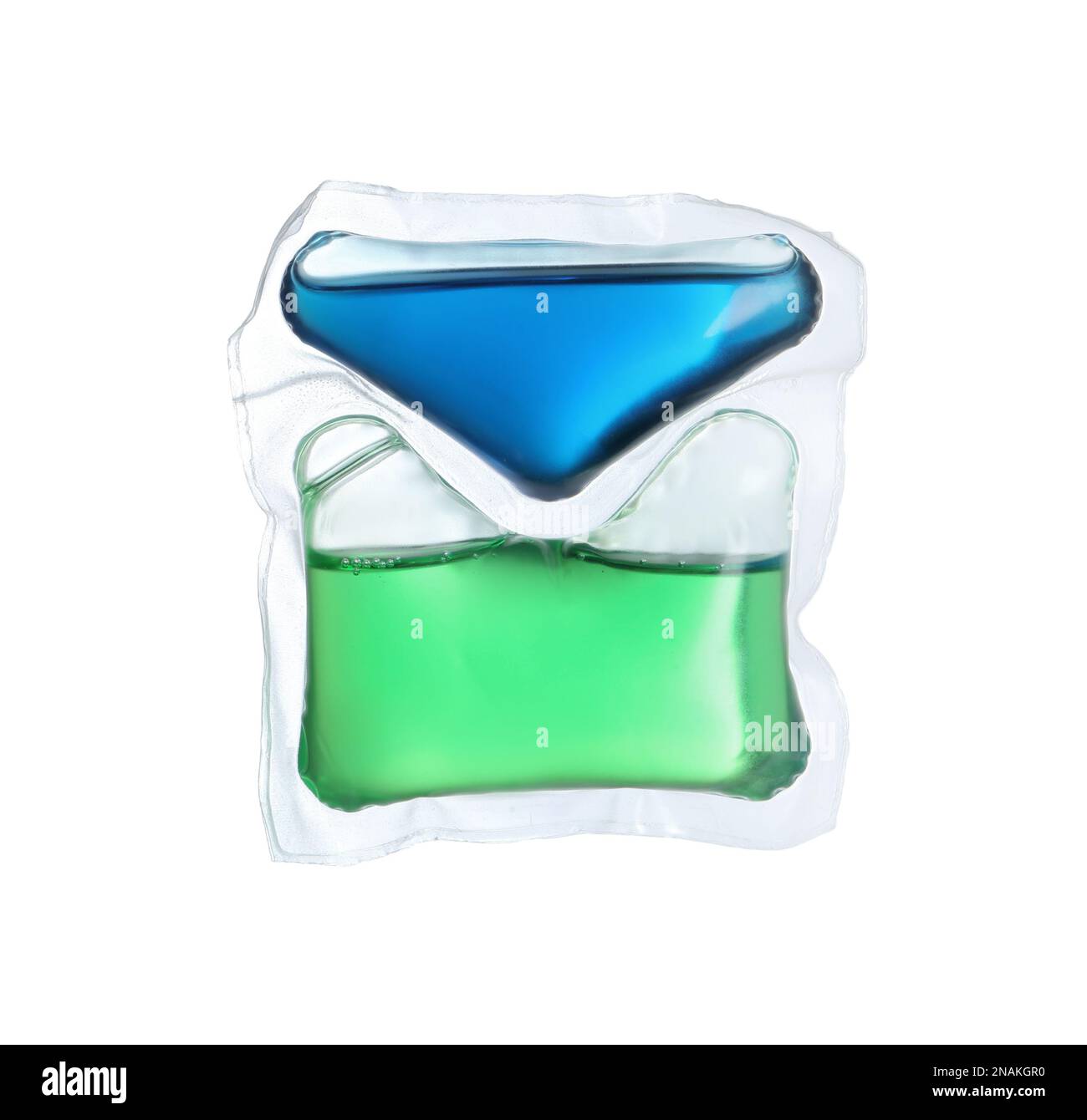 Laundry capsule isolated on white. Detergent pod Stock Photo - Alamy
