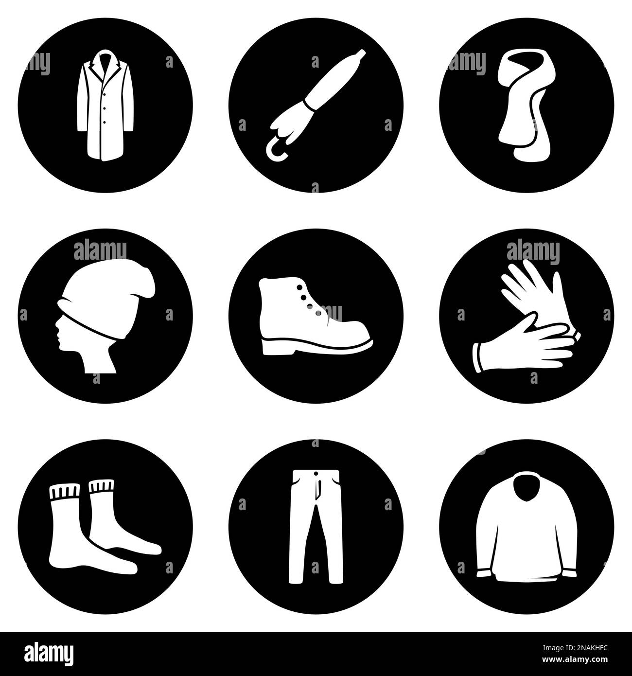 Set of simple icons on a theme men's clothing, vector, design ...