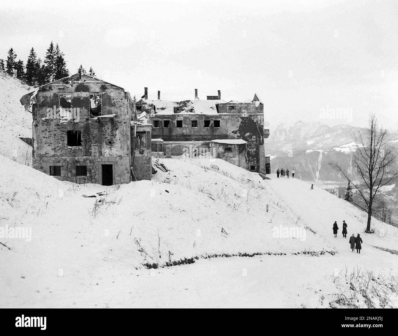 Hitler’s famous “Berghof” (mountain house) at Berchtesgaden, Germany ...