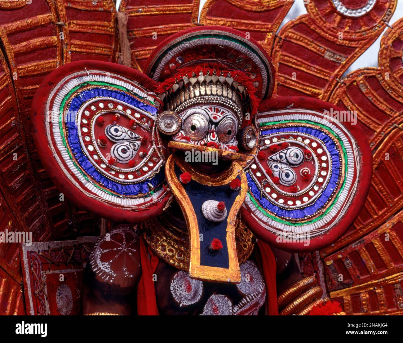 Theyyam Dancer, temple ritual dance, Kerala, India, Asia Stock Photo ...