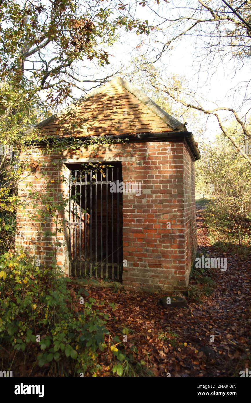 Jessops Well, an old brick built building in Surrey woodland, Surrey ...