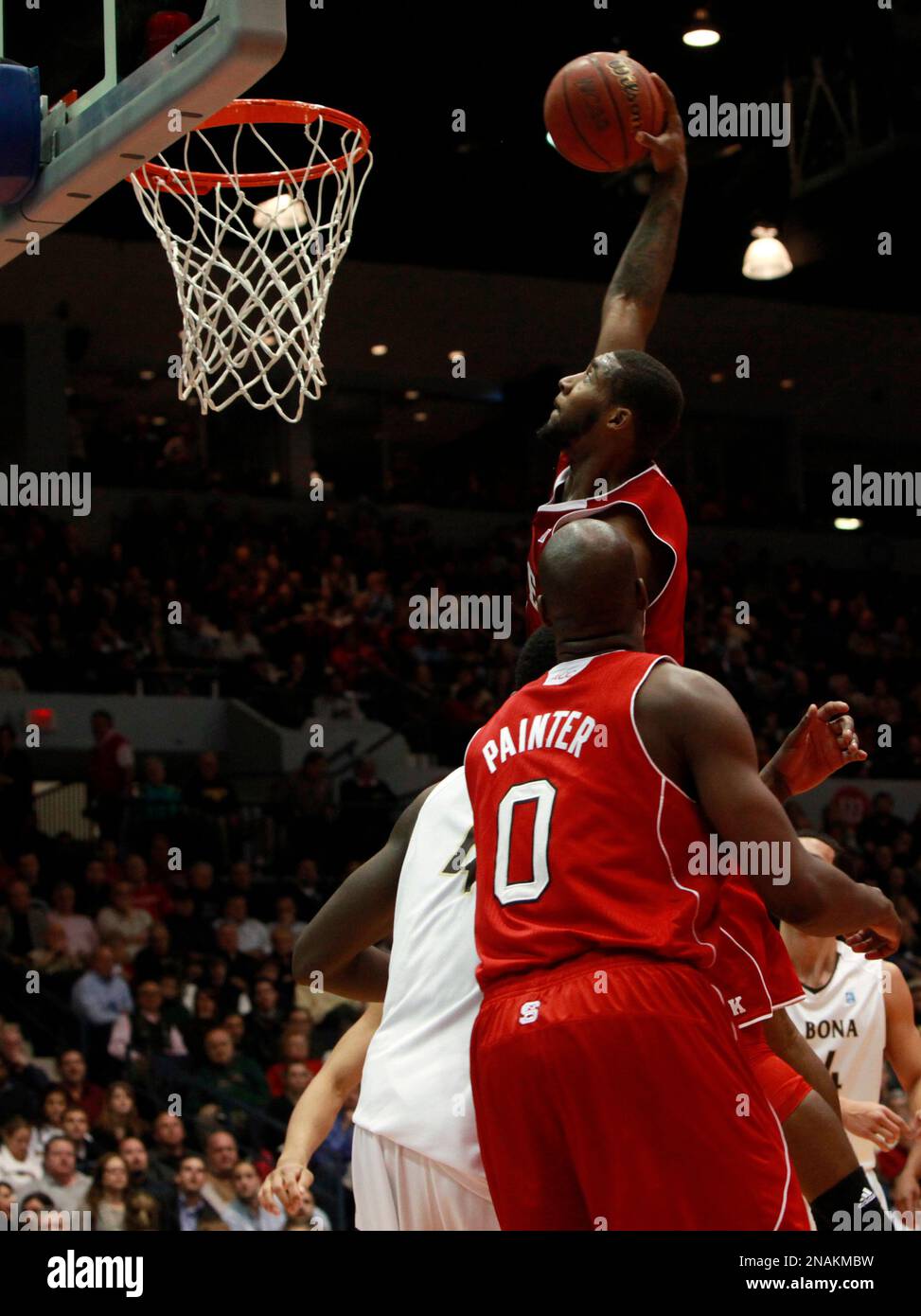 North Carolina State's Richard Howell dunks against St. Bonaventure ...