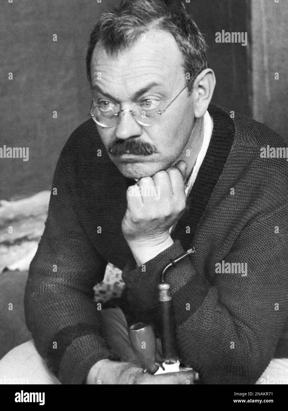 Portrait of German animal sculptor Josef Pallenberg taken on July 6 ...