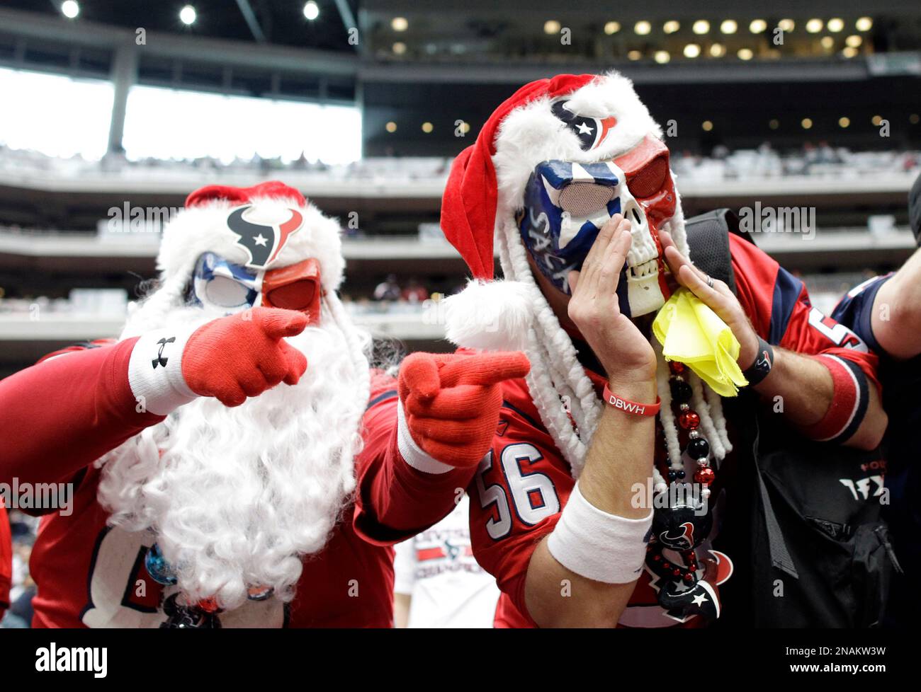 Houston Texans fans before an NFL football game against the Carolina ...