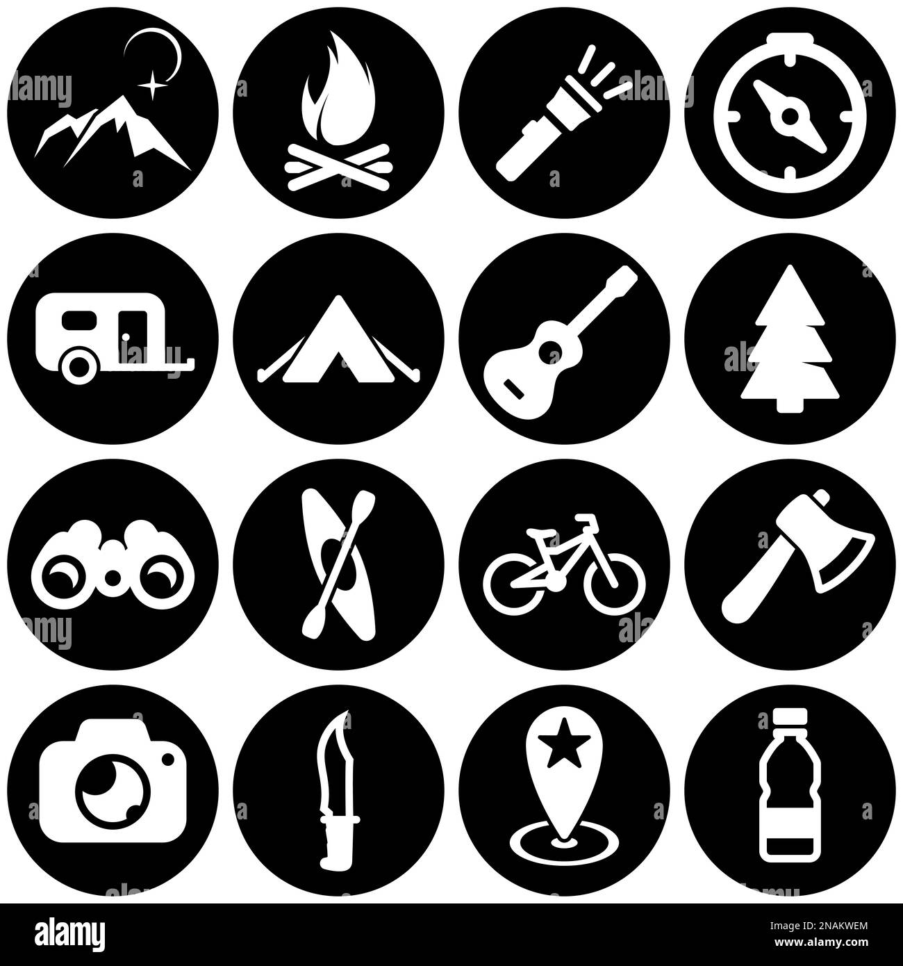 Camping place Stock Vector Images - Alamy