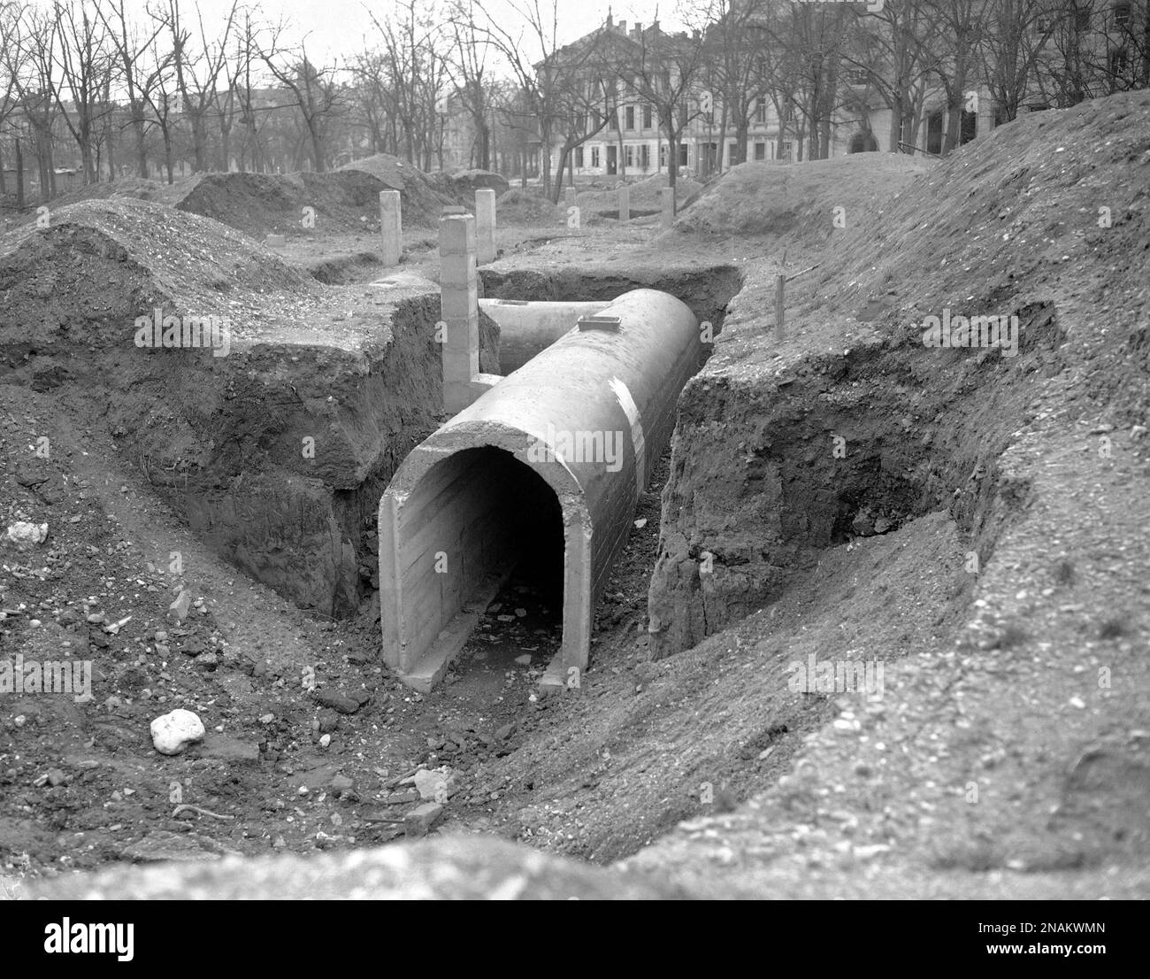 One of the many air raid shelters built throughout the city of Koblenz ...