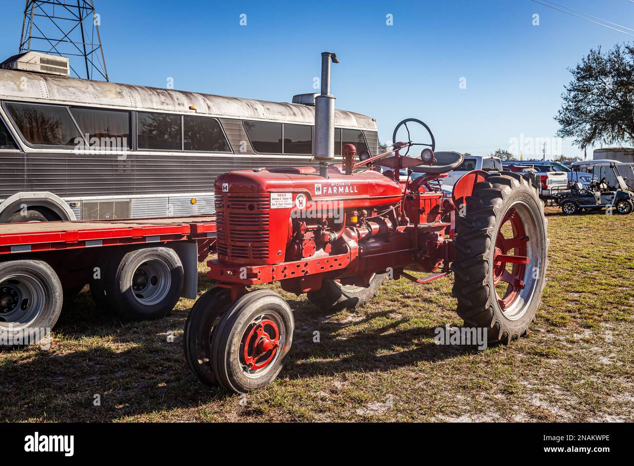 Fort Meade, FL - February 24, 2022: High perspective front corner view ...