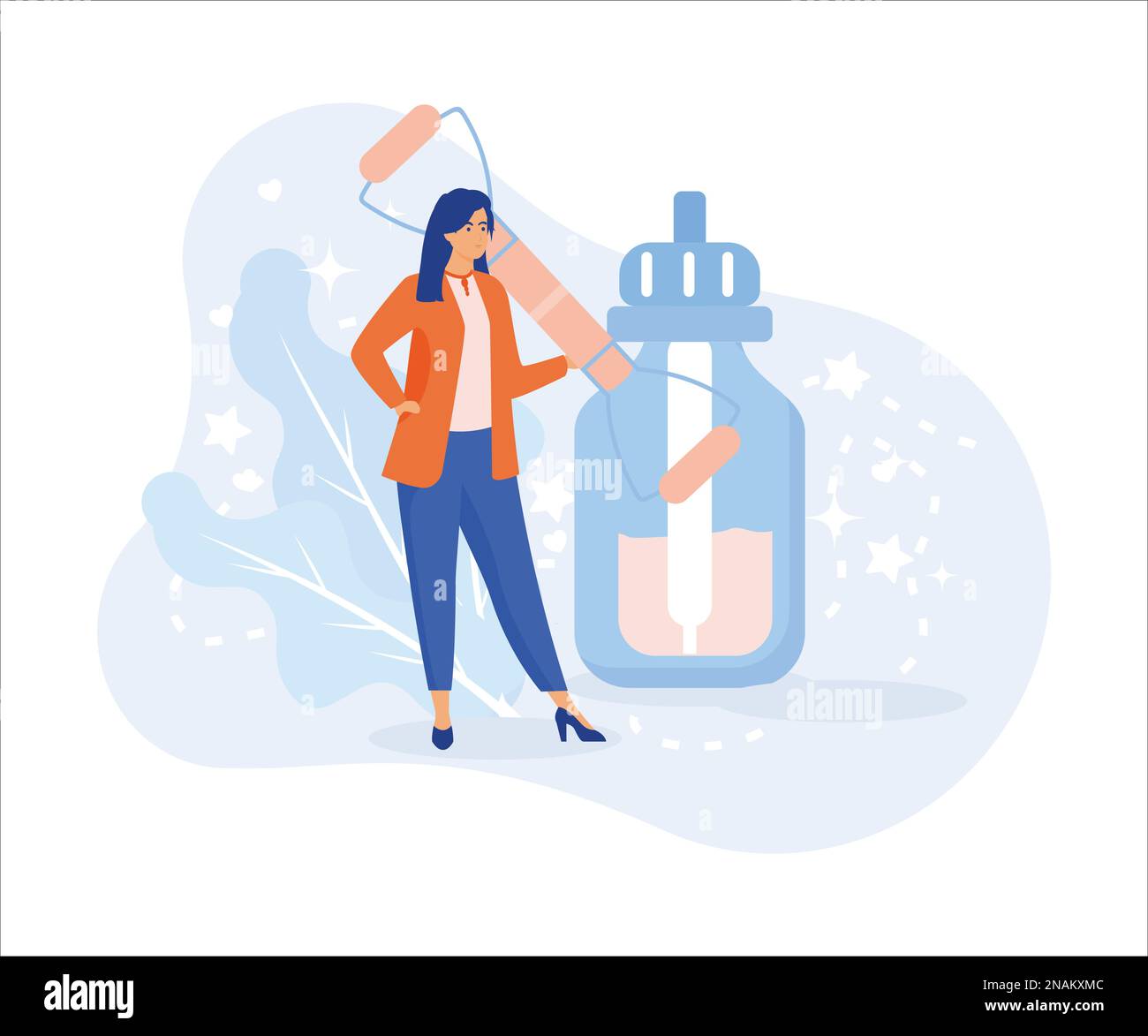 Using body serum Stock Vector Images - Alamy