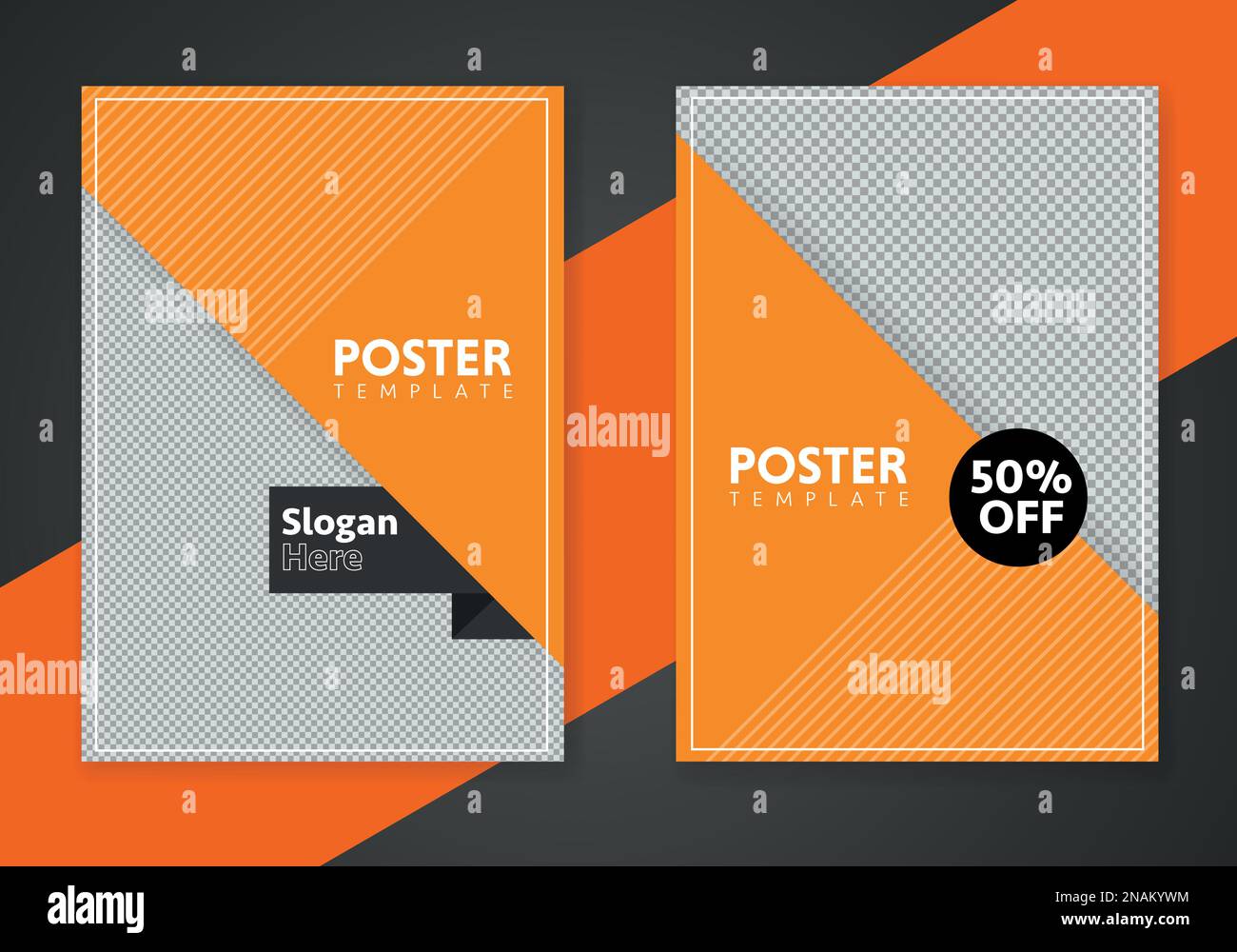 Set of Editable poster template. Can be used for poster, brochure ...