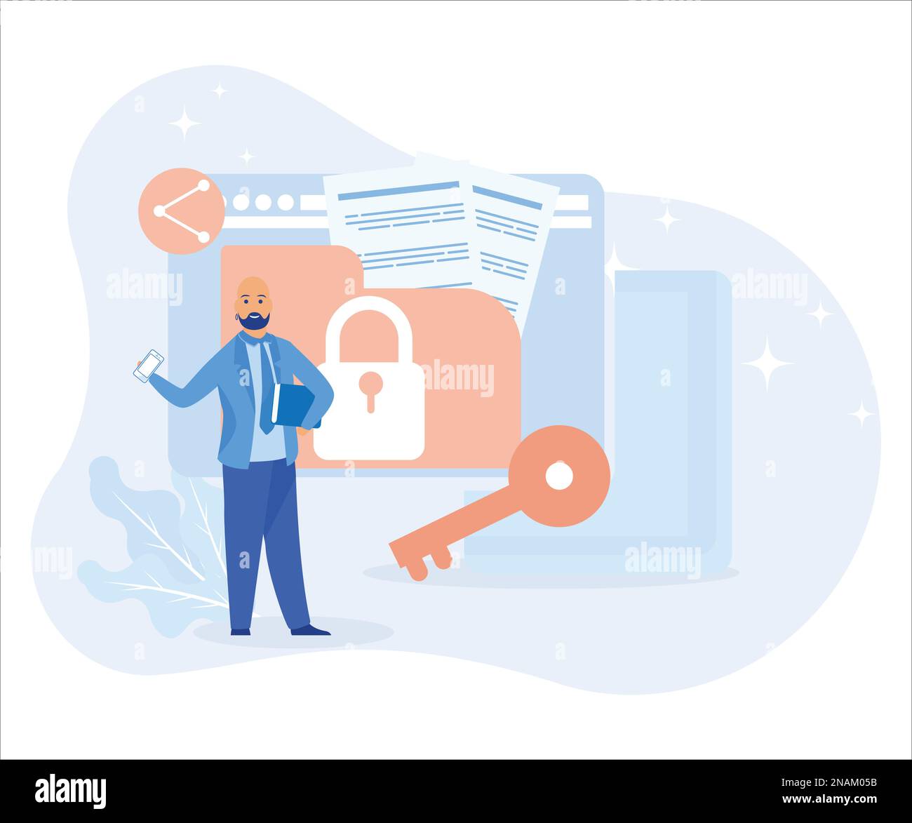 Characters using Cyber Security Services to Protect Personal Data ...