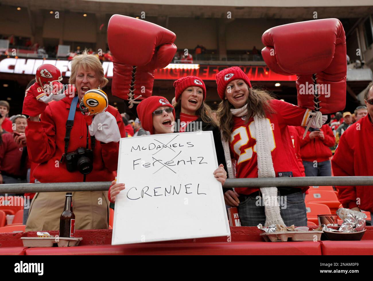 Kansas City Chiefs fans celebrate during after an NFL football game ...