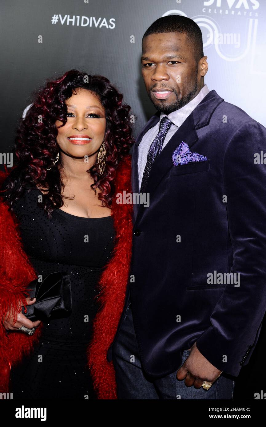 Chaka Khan, left, and 50 Cent arrive at "Vh1 Divas Celebrates Soul" on ...