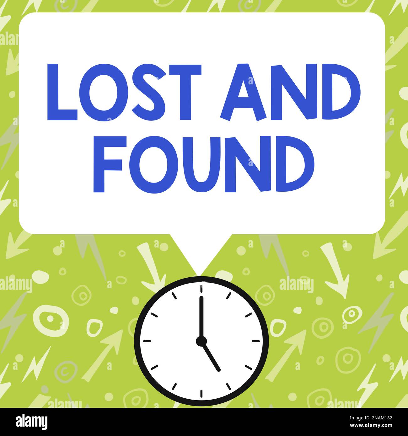 Sign displaying Lost And Found. Business overview Place where you can ...