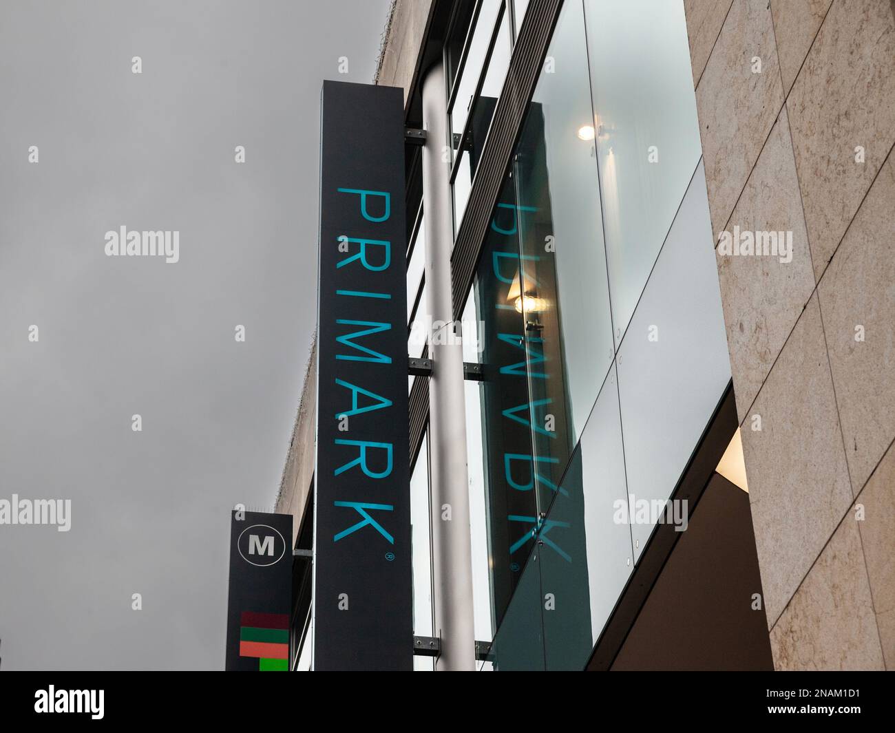 Picture of a sign with the logo of Primark on their local store in ...
