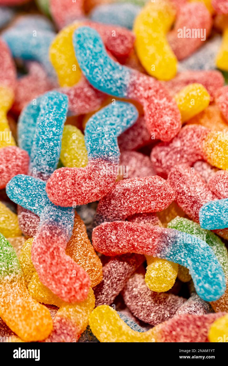 Confectionery candy worms hi-res stock photography and images - Alamy