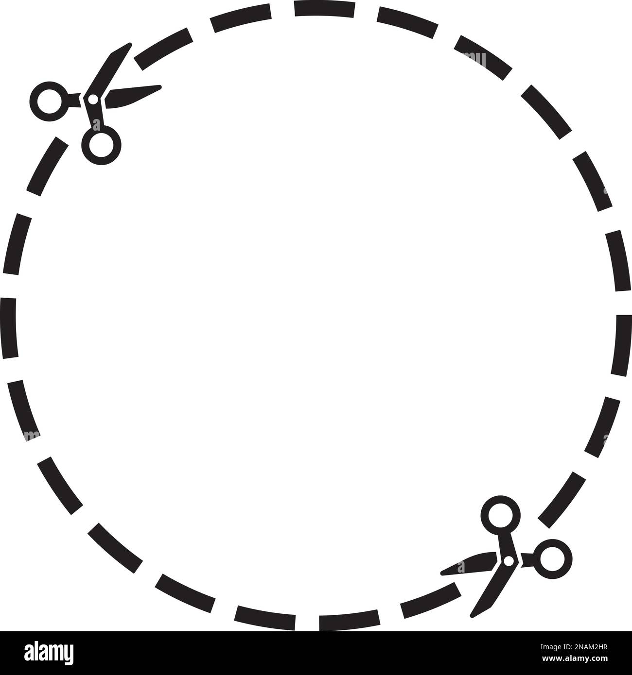 Illustration Of A Cut Out Coupon Round Shape With Scissors Vector Stock illustration-of-a-cut-out-coupon-round-shape-with-scissors-vector-stock