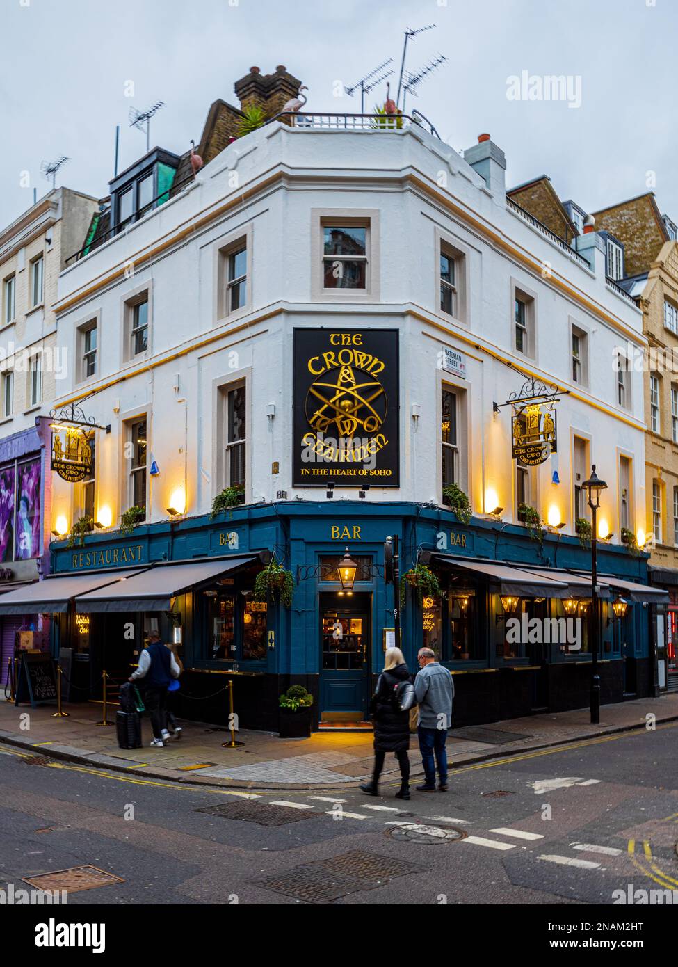 The Crown & Two Chairmen Pub Soho London. The Crown and Two Chairmen ...