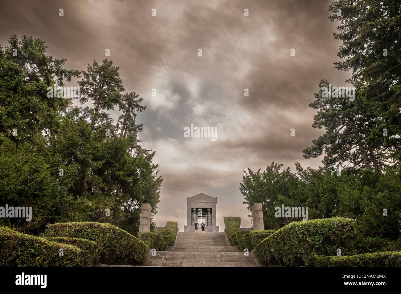 Picture of the monument to the unknown hero on Avala mountain in ...