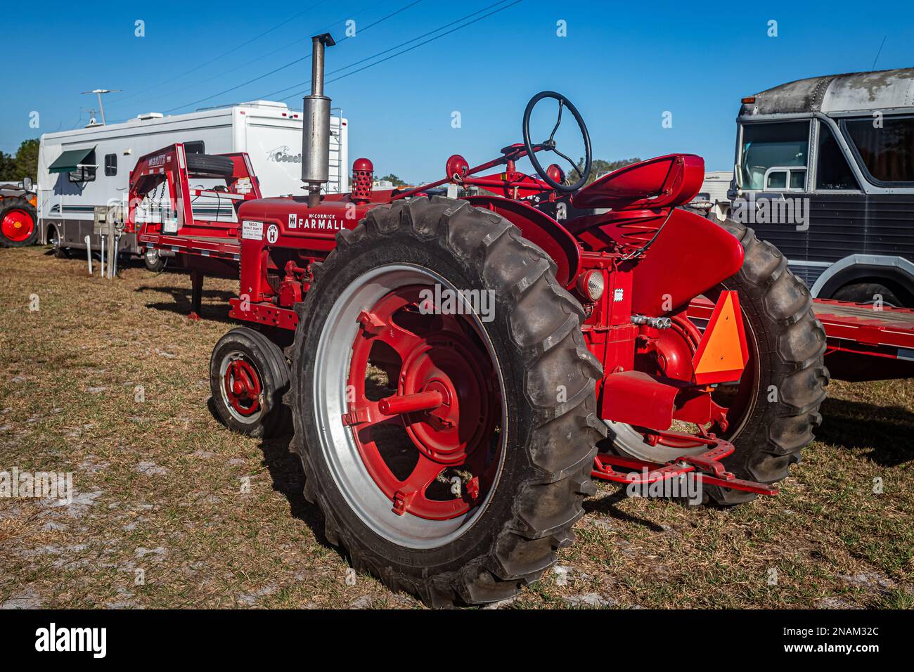 Fort Meade, FL - February 24, 2022: High perspective rear corner view ...