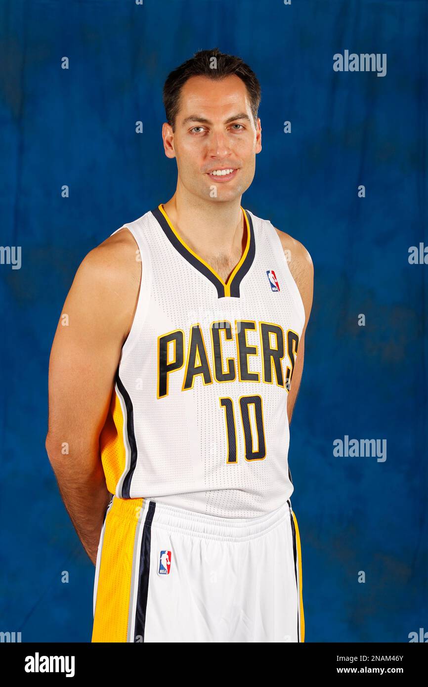 Indiana Pacers center Jeff Foster poses for a photo during the NBA ...