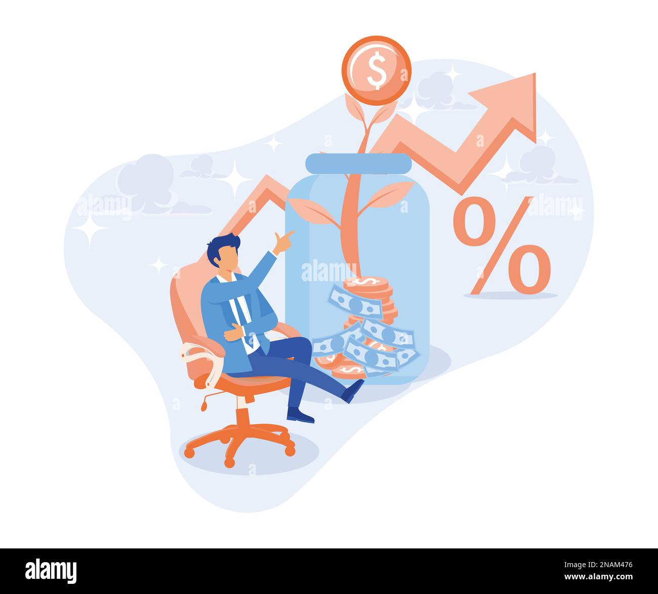 Financial independence Stock Vector Images - Alamy